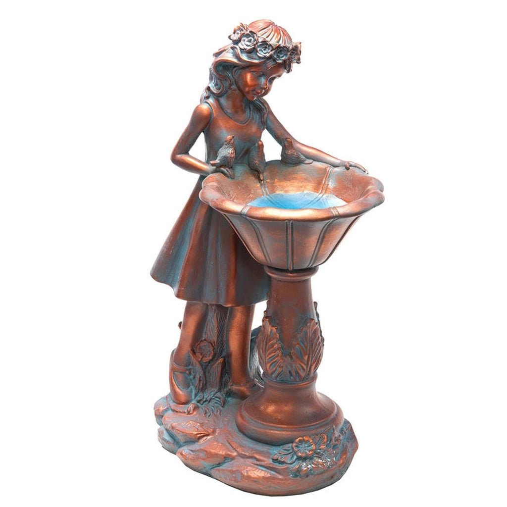 Solar Garden Girl Statue | Garden Decor for Sale | Breck's