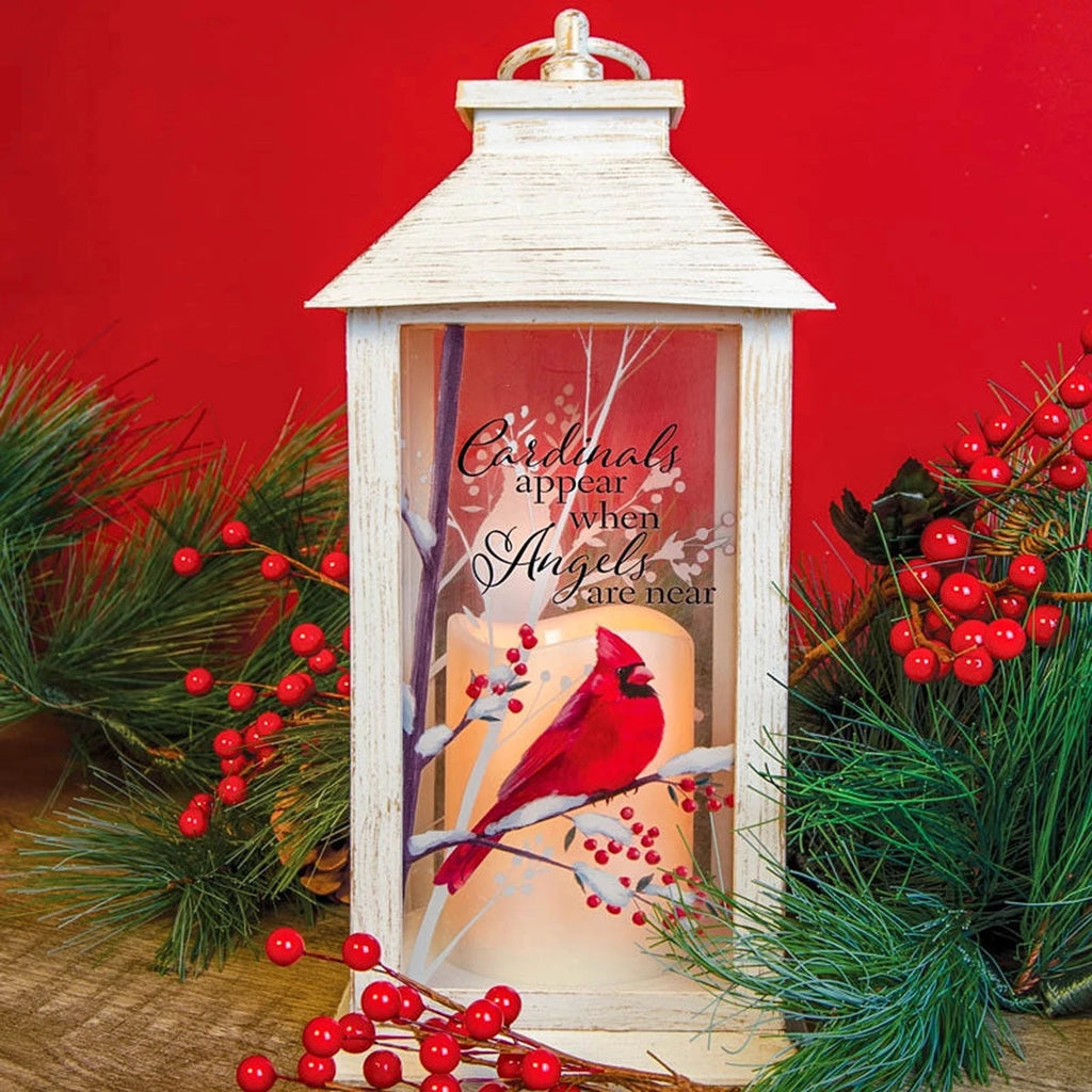 Cardinal Lantern with LED Candle | Holiday Gifts | Breck's